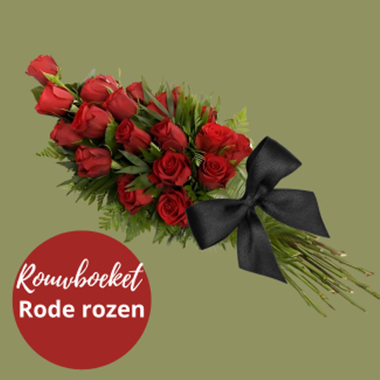 Funeral bouquets with red roses - Flowers.NL