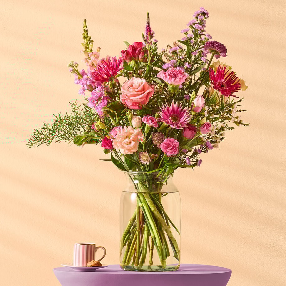 Bouquet Romantic Pink - Florist Flowers.NL