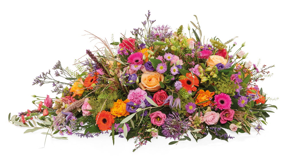 Funeral spray Sunset - Teardrop - Flowers.NL®