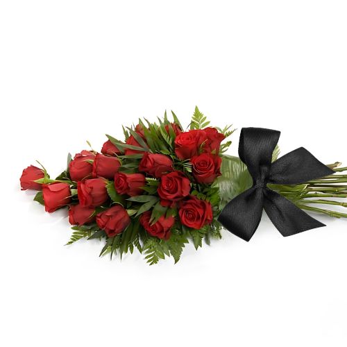 Send Funeral Bouquet red roses - Flowers.NL