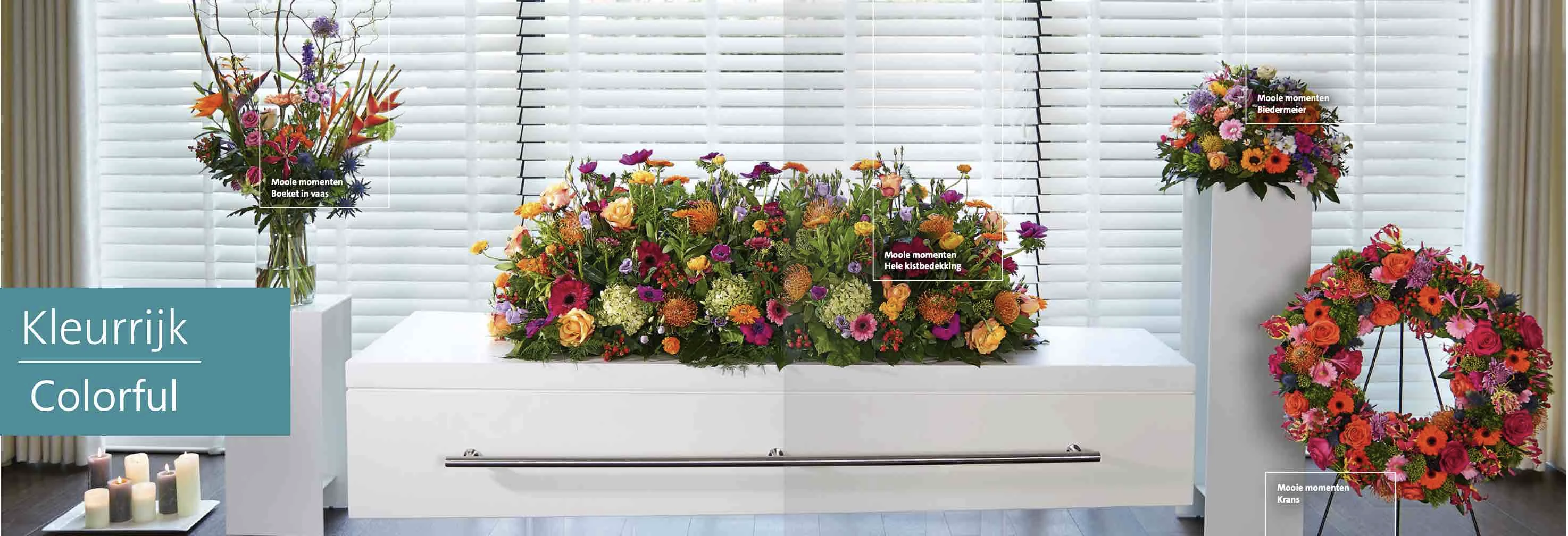 Colorful Funeral Flowers by Flowers.NL – Delivered Across NL